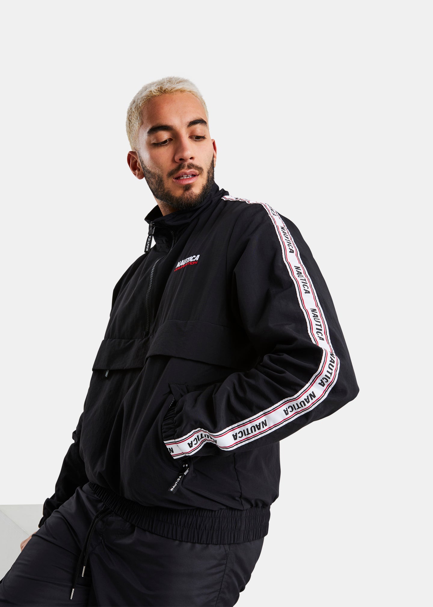 Larkin Track Top - Black – Nautica
